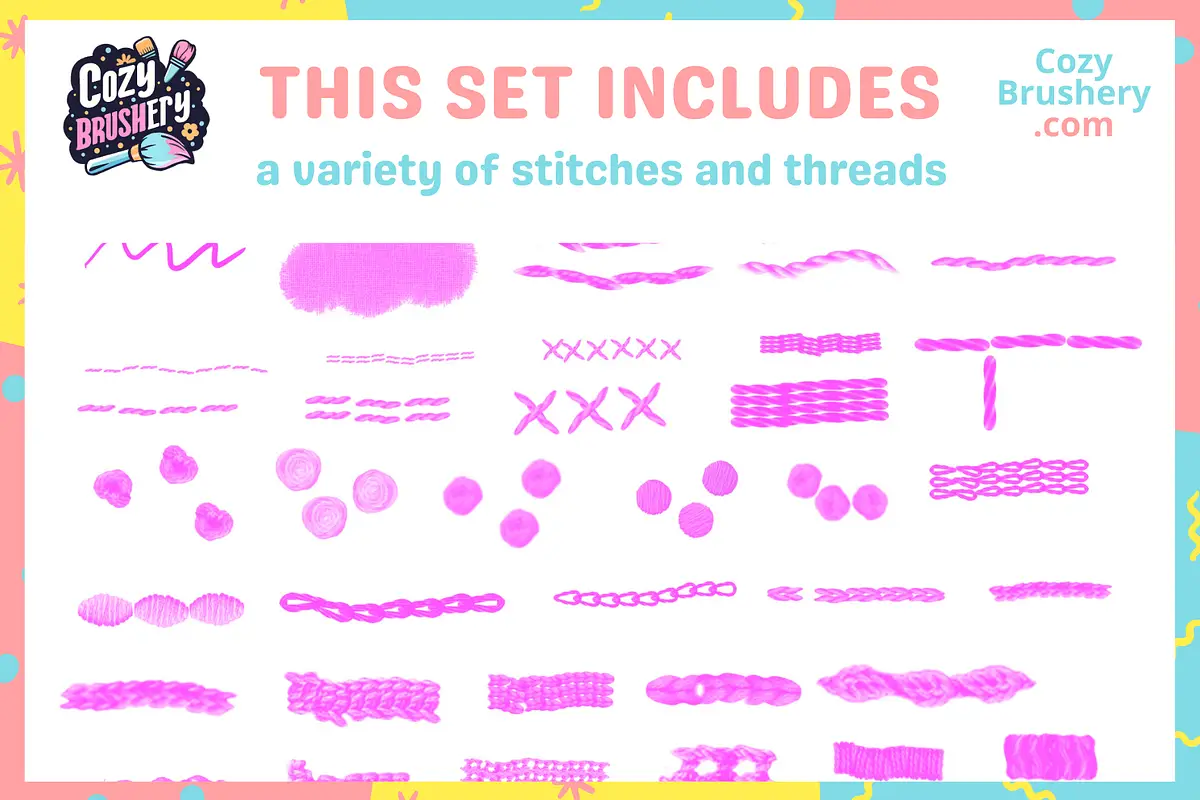 Procreate Embroidery Brushes - Free Download