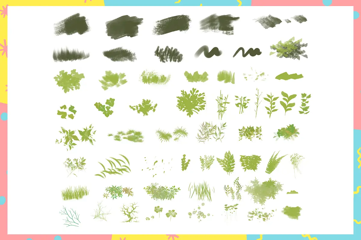 Procreate Ghibli Nature Brushes - Brushes Pack