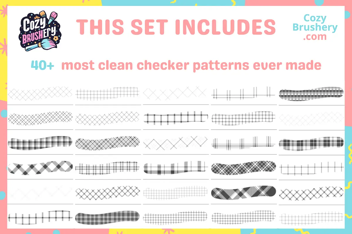 Procreate Seamless Pattern Brushes - Free Download