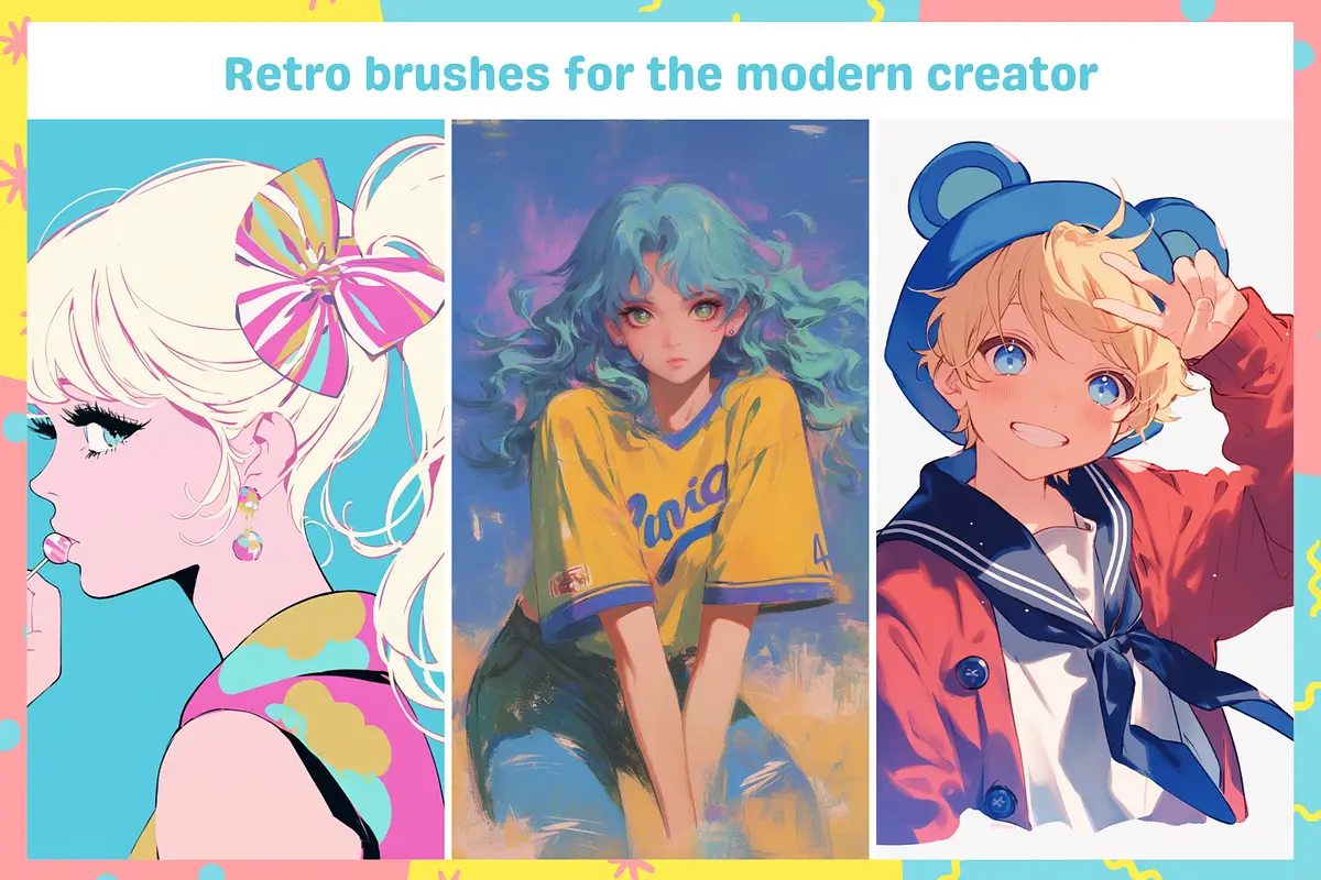 Procreate Vintage Retro Brushes - Free Download
