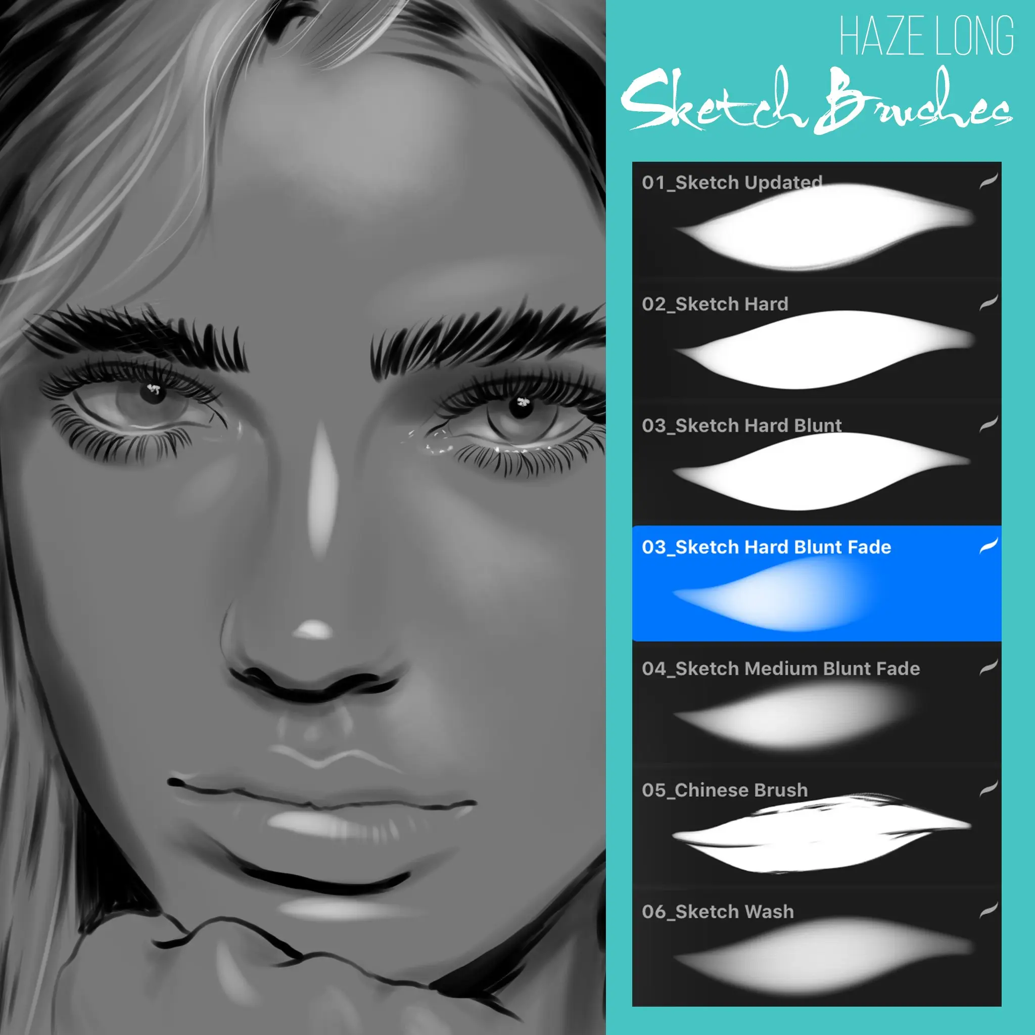 Sketch brushes procreate - Brushes Pack