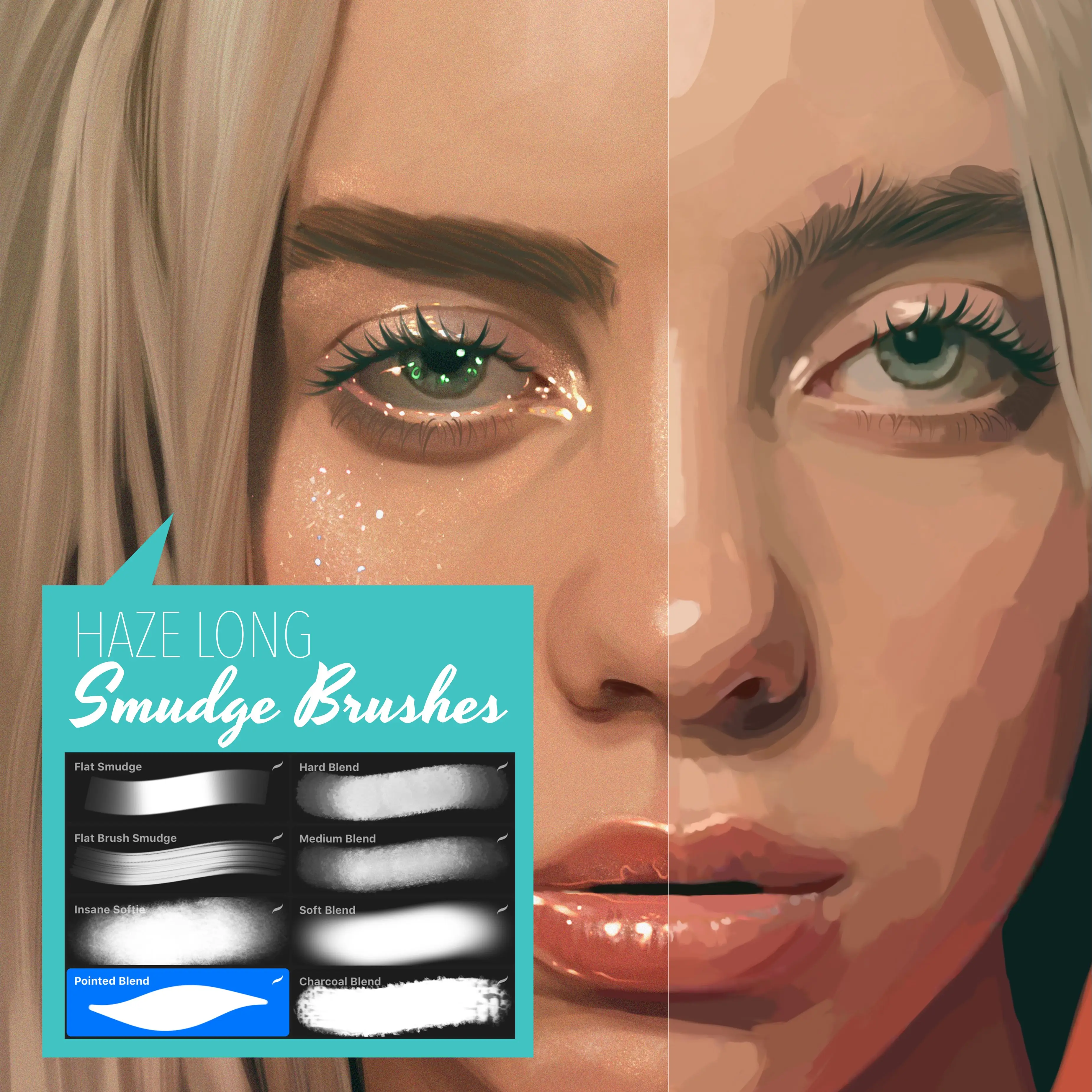 Smudge brushes procreate - Brushes Pack