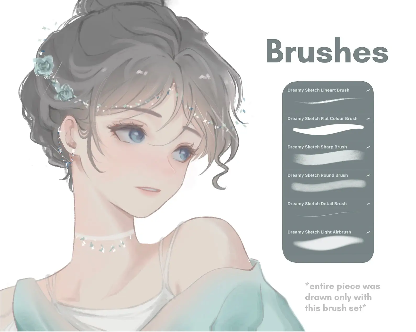 Soft Anime brushes for procreate - Brushes Pack