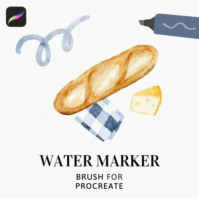 Water Marker brushset procreate Free Download