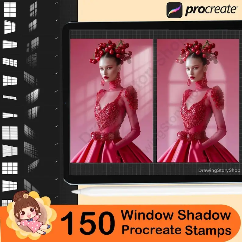 370+ Procreate Light Brushes – Windows Shadows & Sparkling Effects