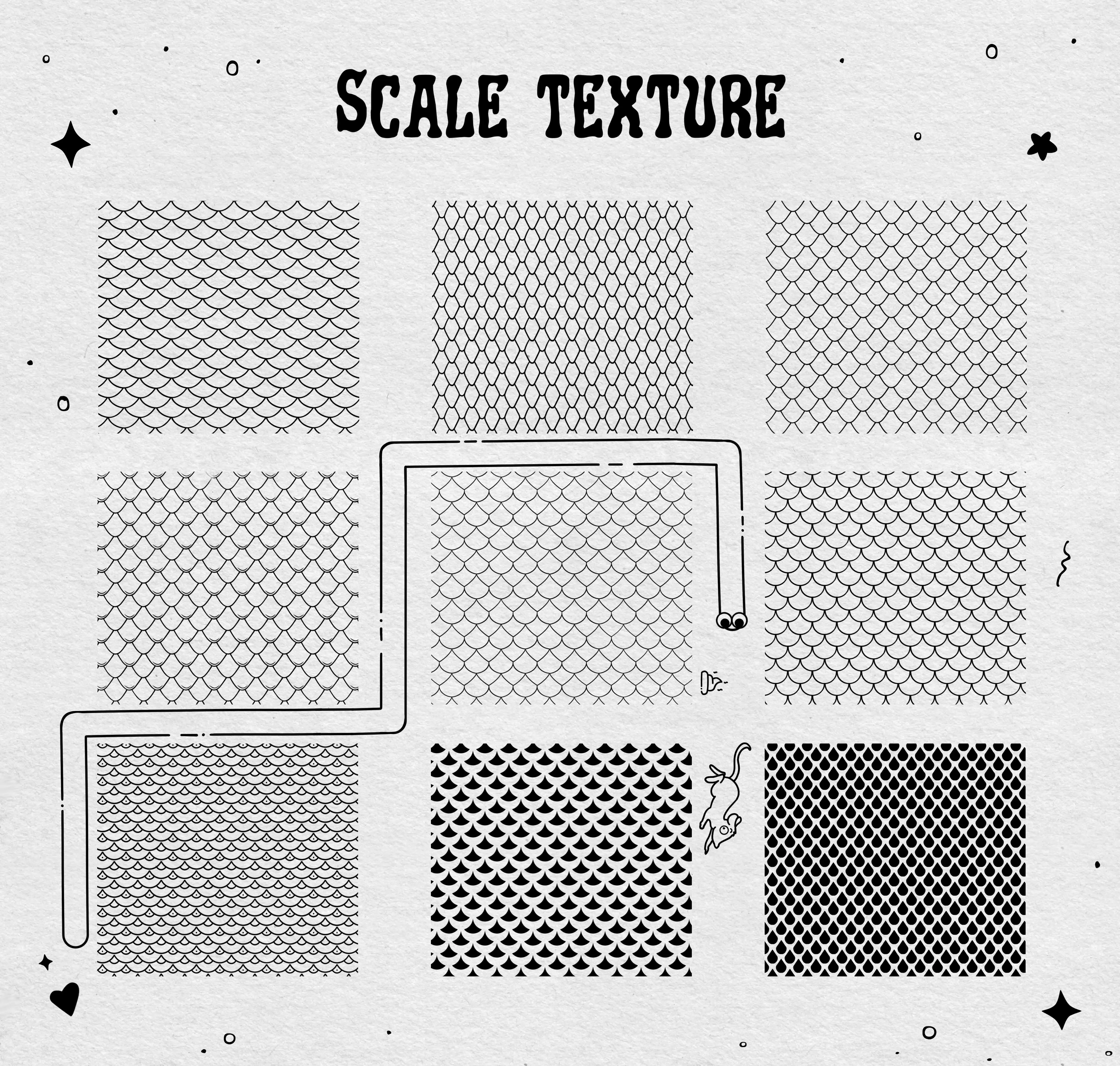 50 Snake Brushes for Procreate – Scales, Textures & Stamp Brushes