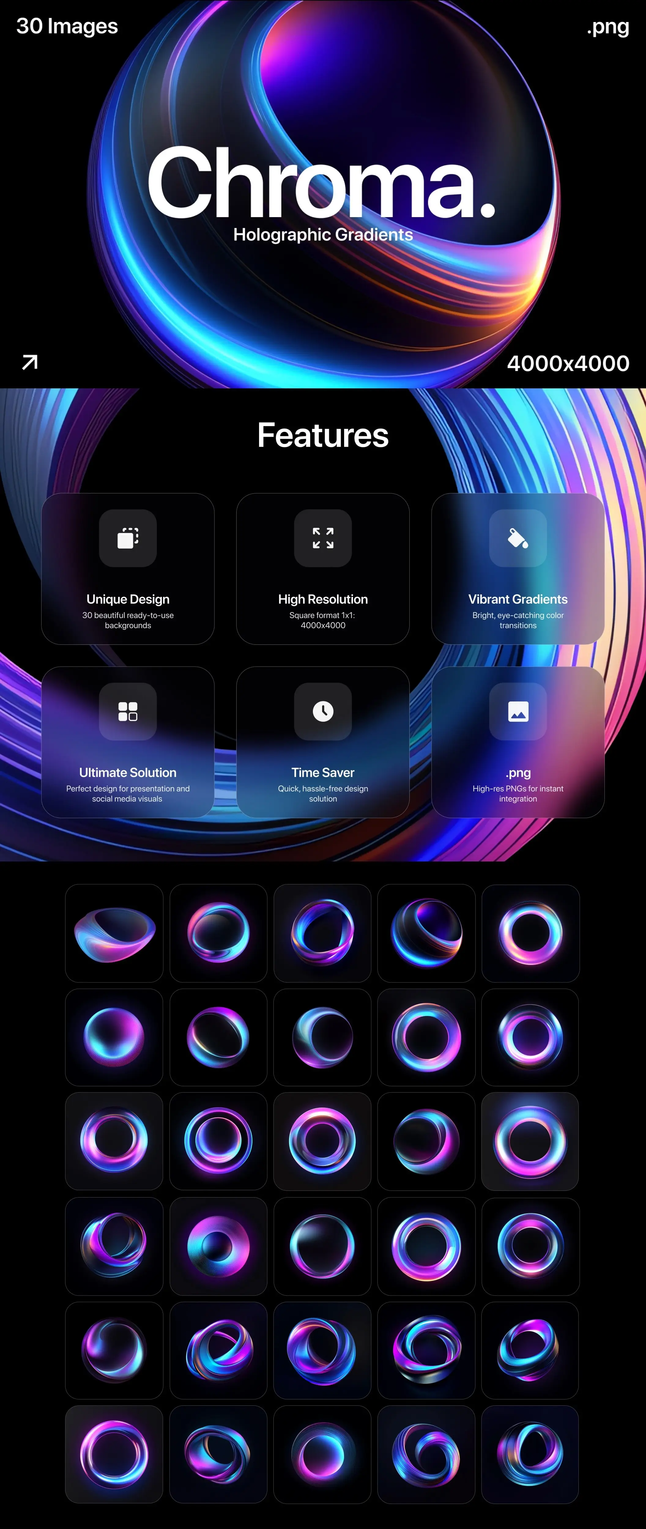 Chroma – Holographic Gradients for Stunning Art