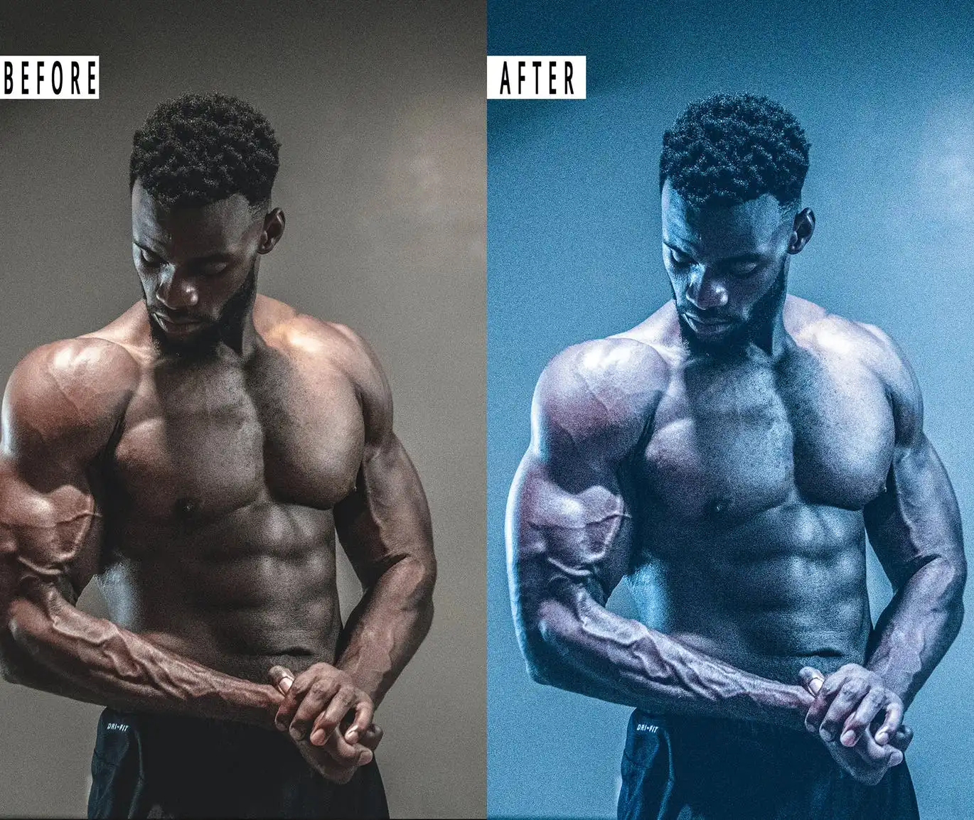 BODYBUILDING Photoshop Action & Lightrom Preset Free Download