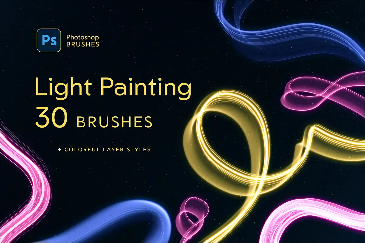 Light Painting Photoshop Brushes – Light Effects for Digital Art