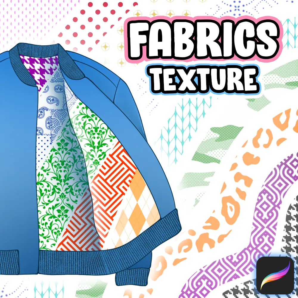 Procreate Fabric Texture Brushes – Realistic Textile Effects for Your Art