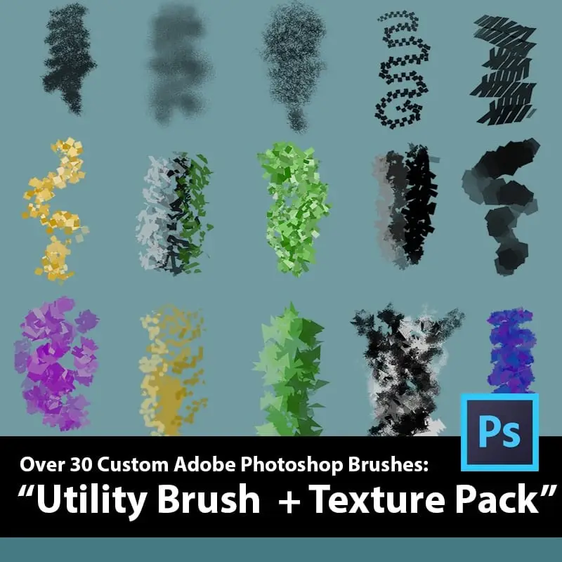Utility Photoshop Brush & Texture Pack – High-Quality Design Assets