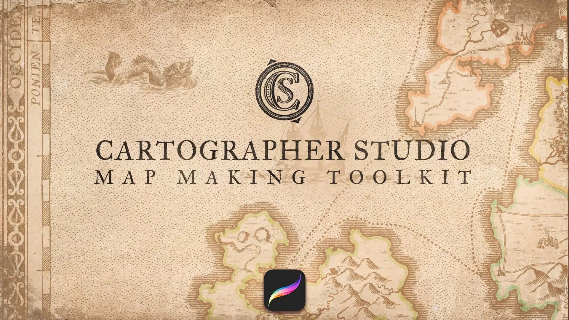 Procreate Map Making Brushes | Cartographer Studio Kit