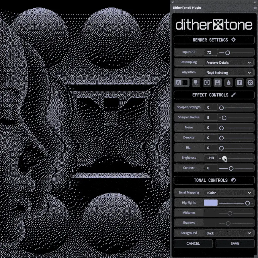 Dithertone Pro – Halftone Effect Plugin for Photoshop