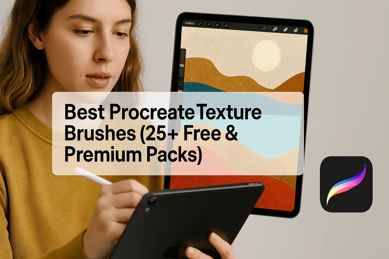 Best Procreate Texture Brushes (25+ Free & Premium)