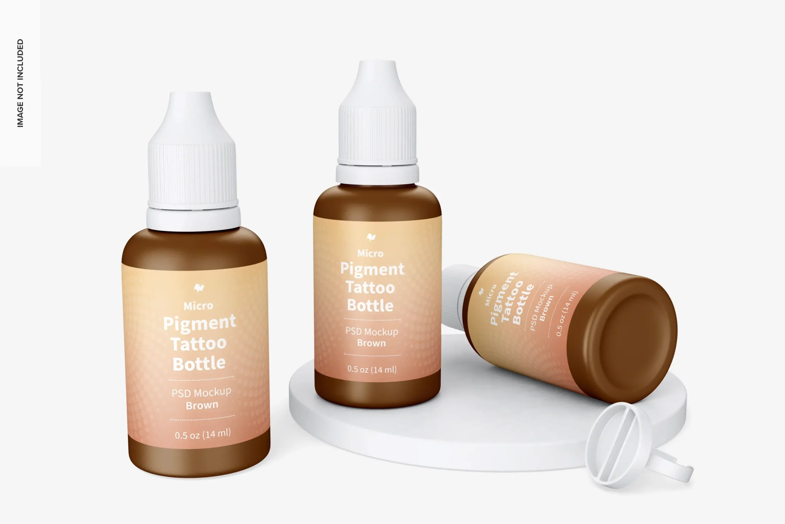 0 5 Oz Micro Pigment Tattoo Bottles Mockup