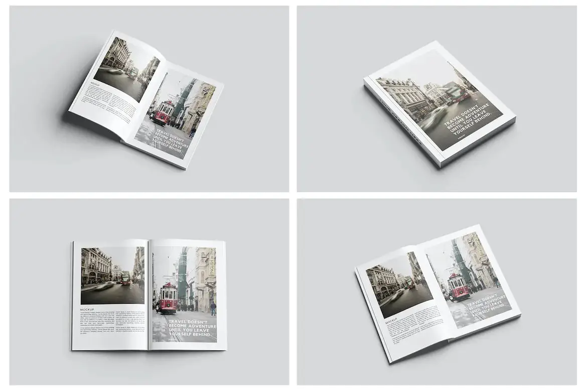 A4 Book Magazine Mockup - Professional PSD Template