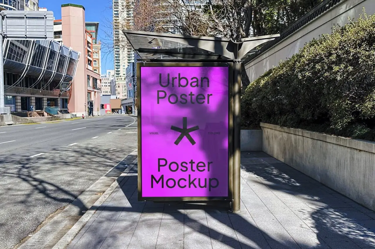 Bus Stop Billboard Mockup for Stunning Presentations