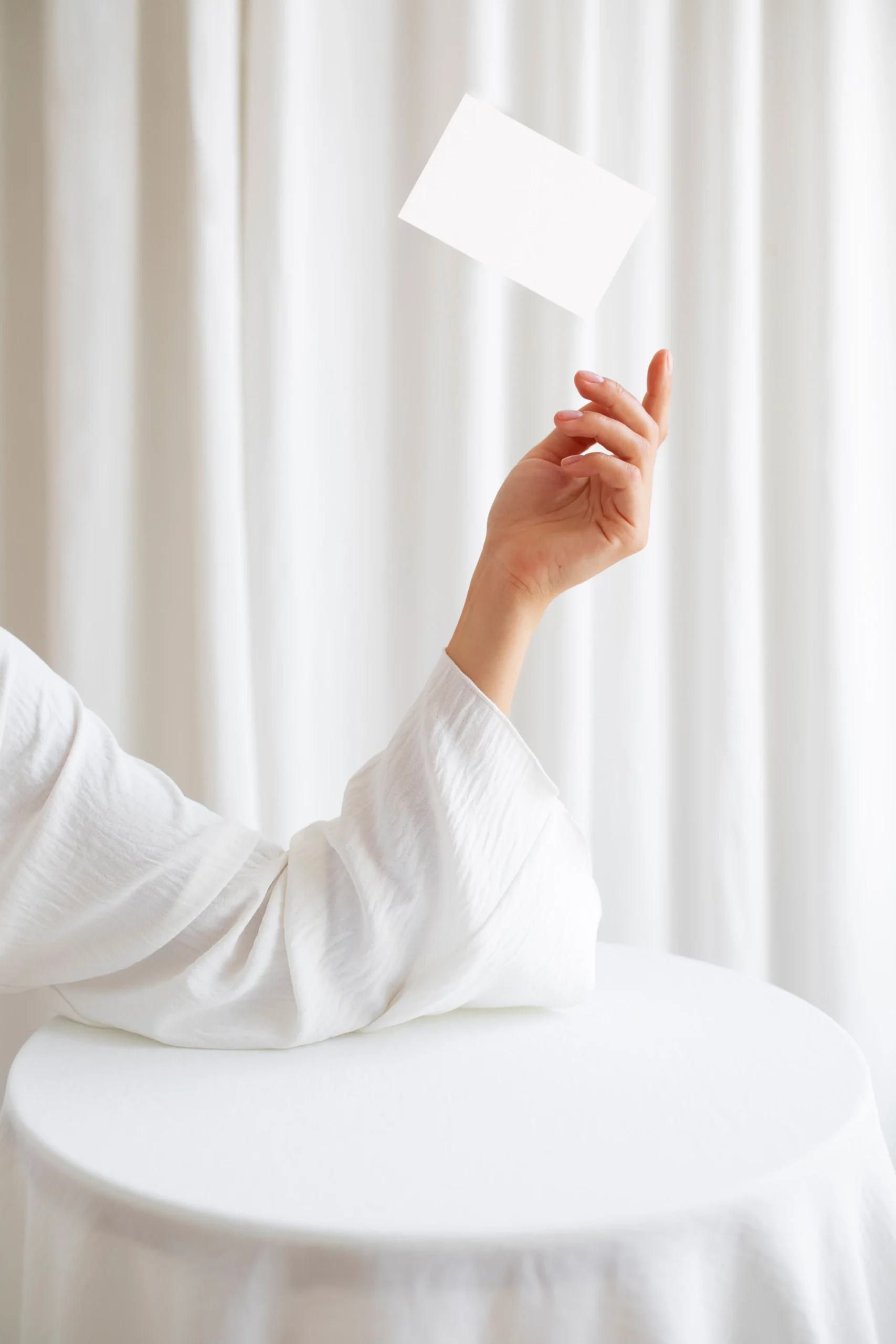 Business Card Floating Mockup Design