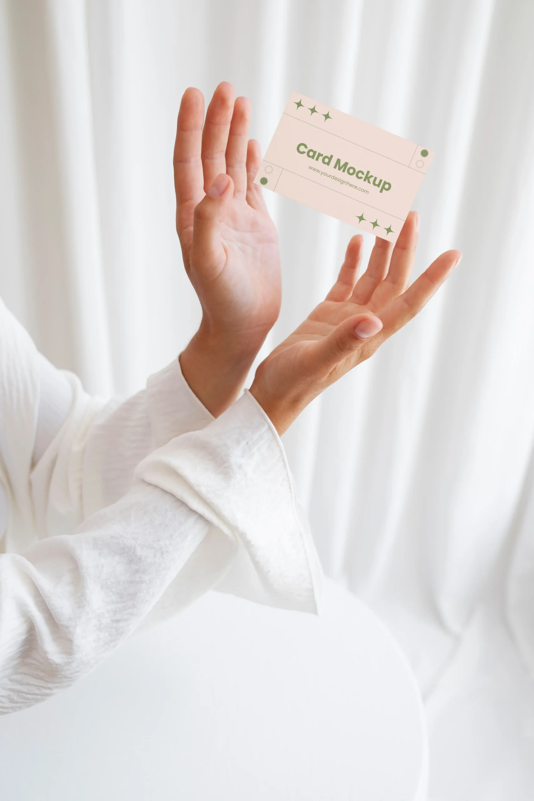 Business Card Floating Mockup Design