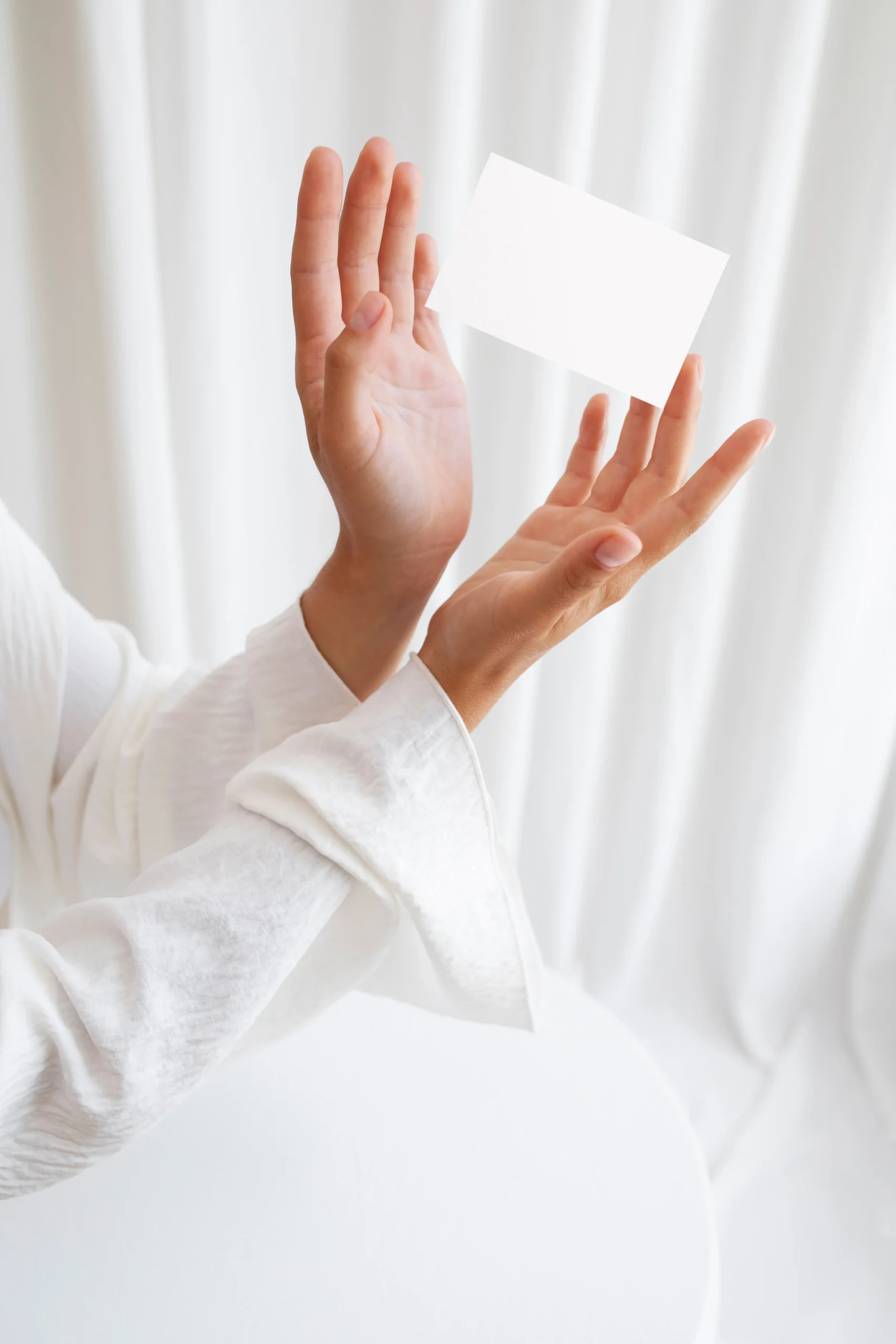 Business Card Floating Mockup Design