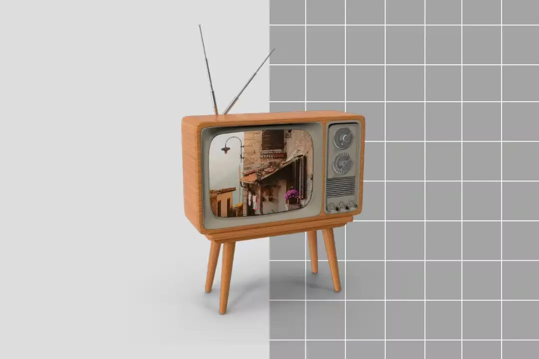 Classic Tv Mockup for Creative Presentations