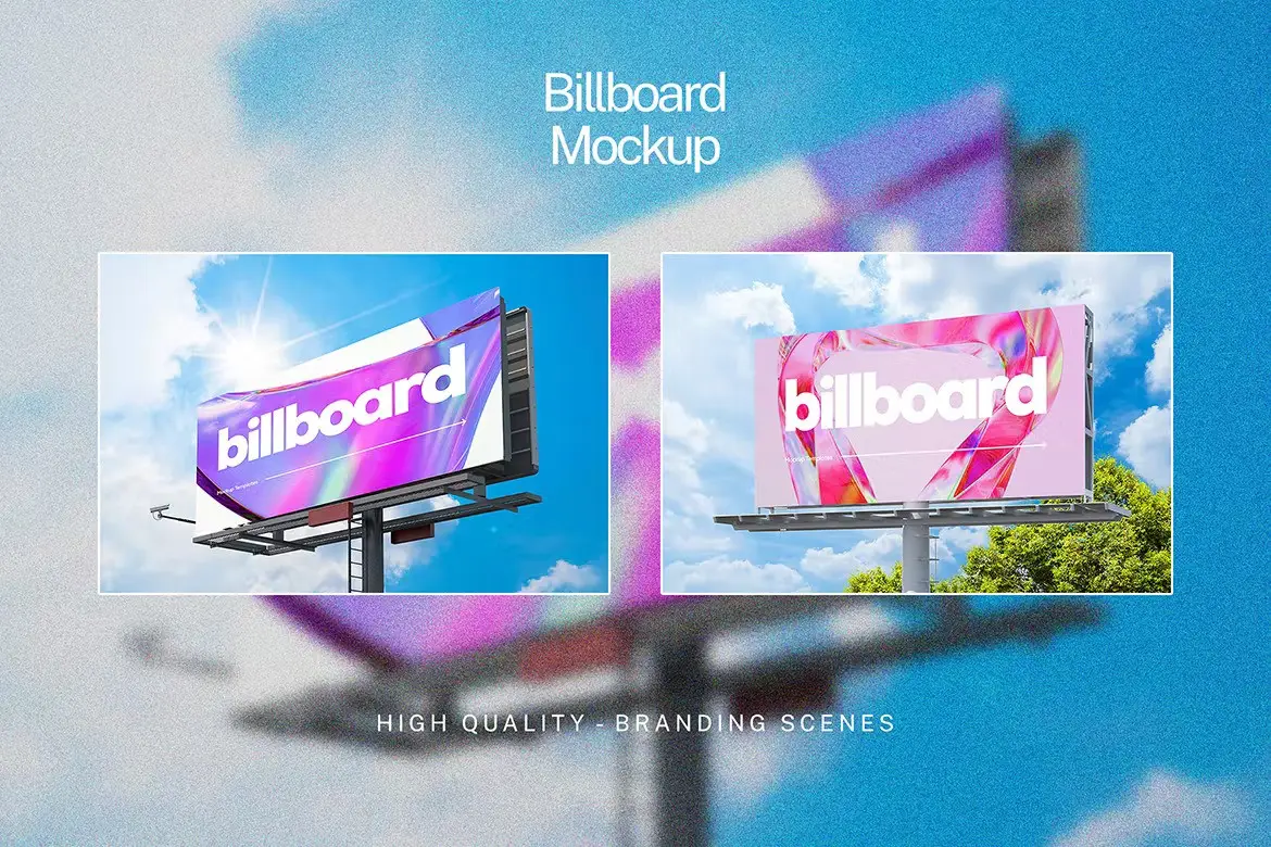 Daylight Billboard Mockup for Photoshop