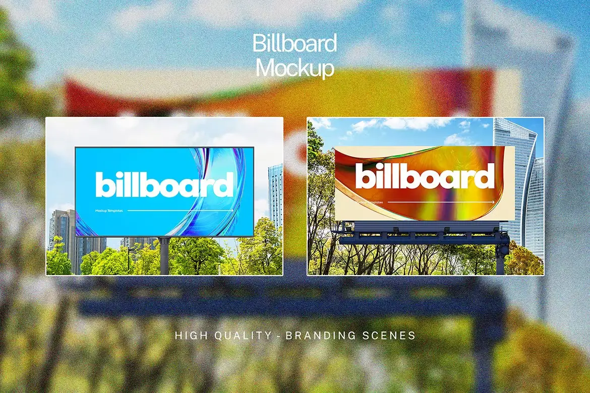 Daylight Billboard Mockup for Photoshop