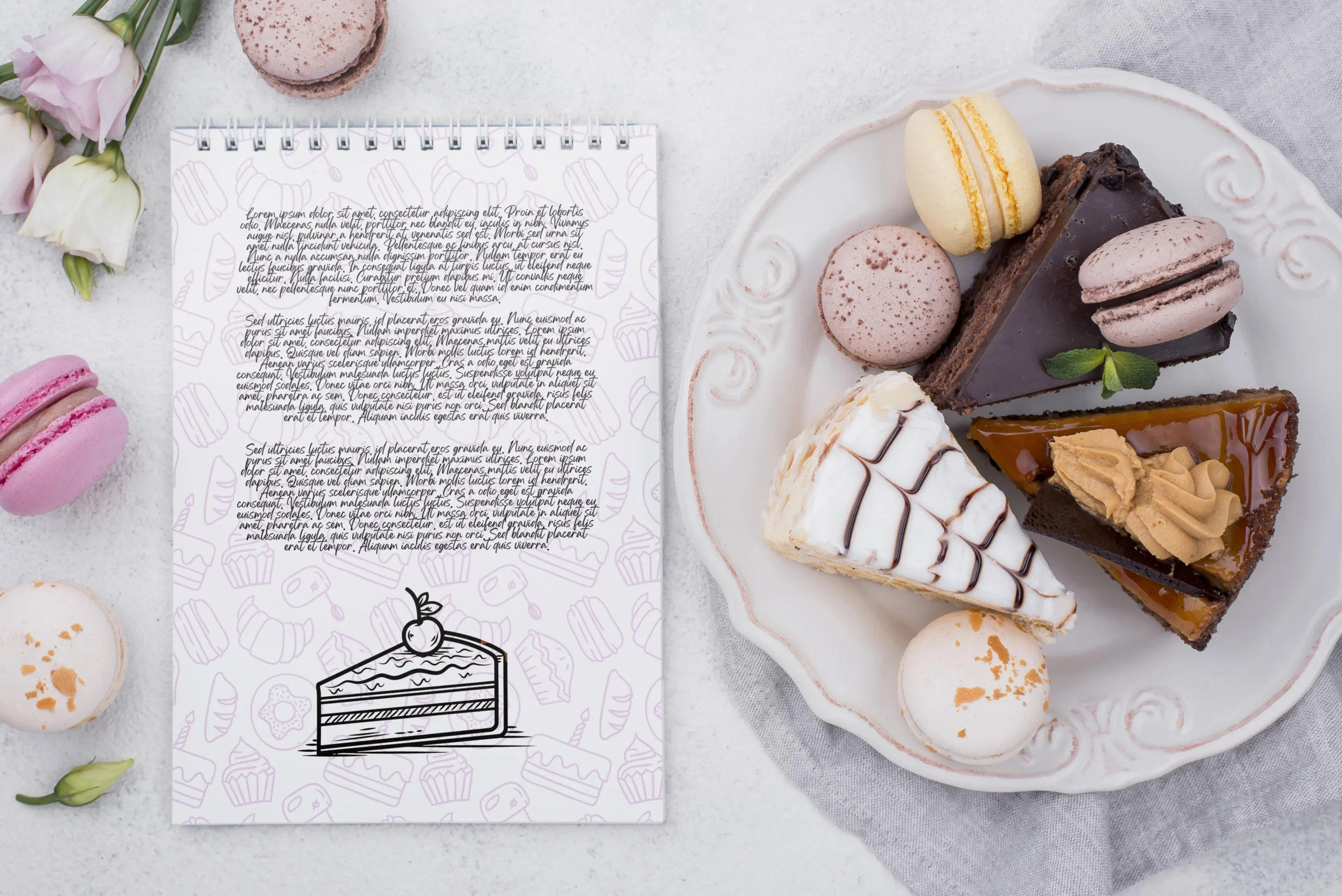 Delicious Dessert Concept Mock-Up