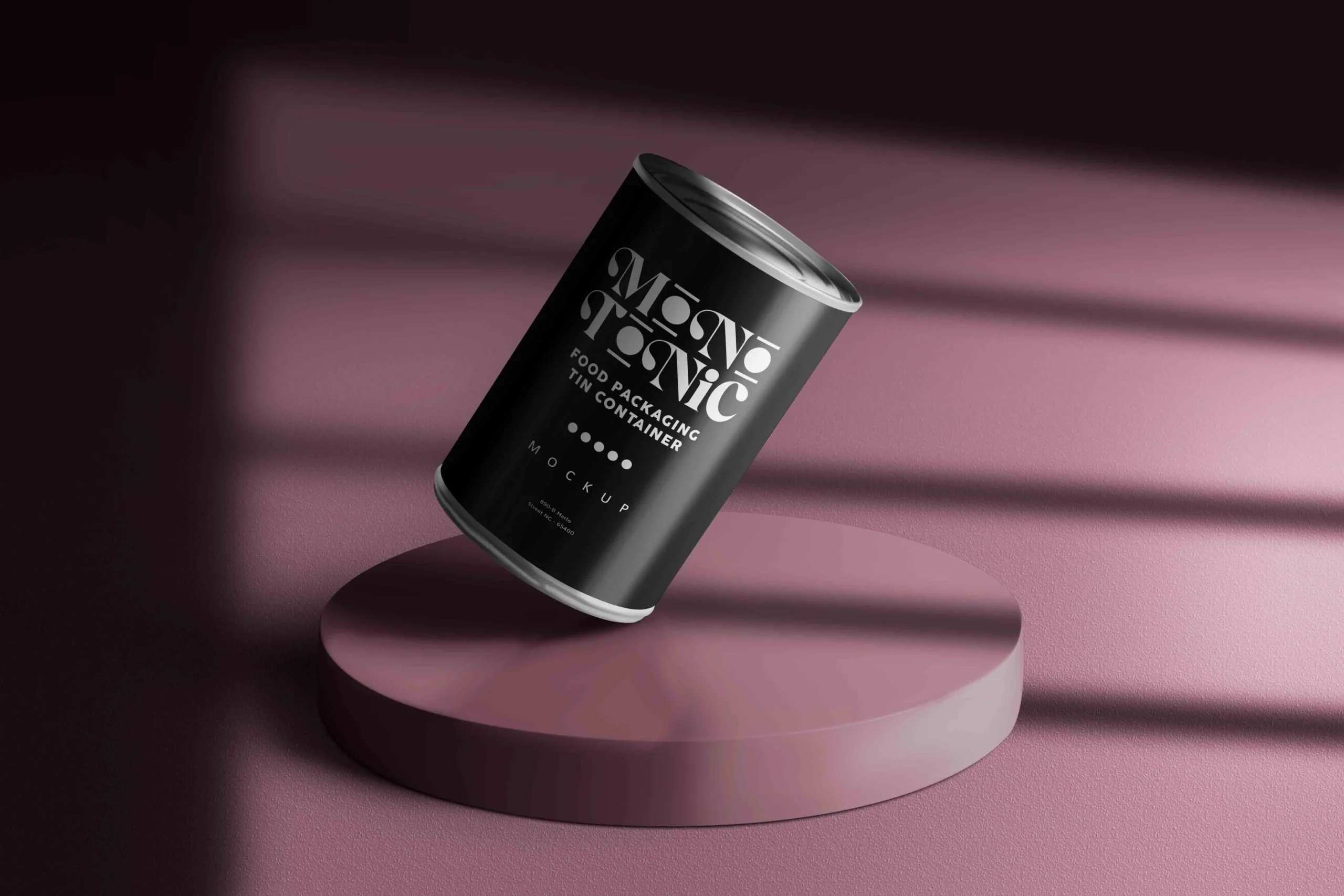 Food Packaging Tin Container Mockups