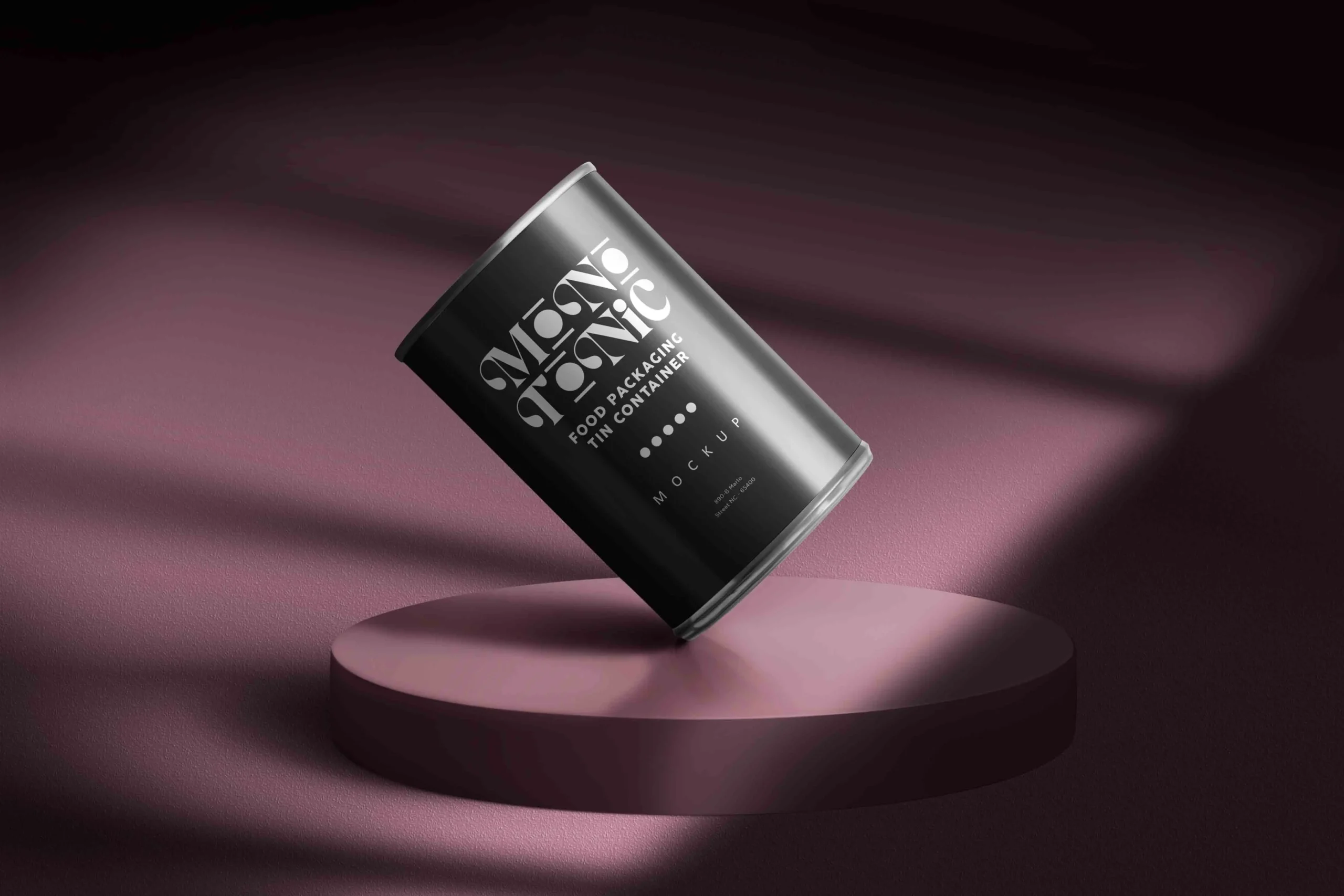 Food Packaging Tin Container Mockups