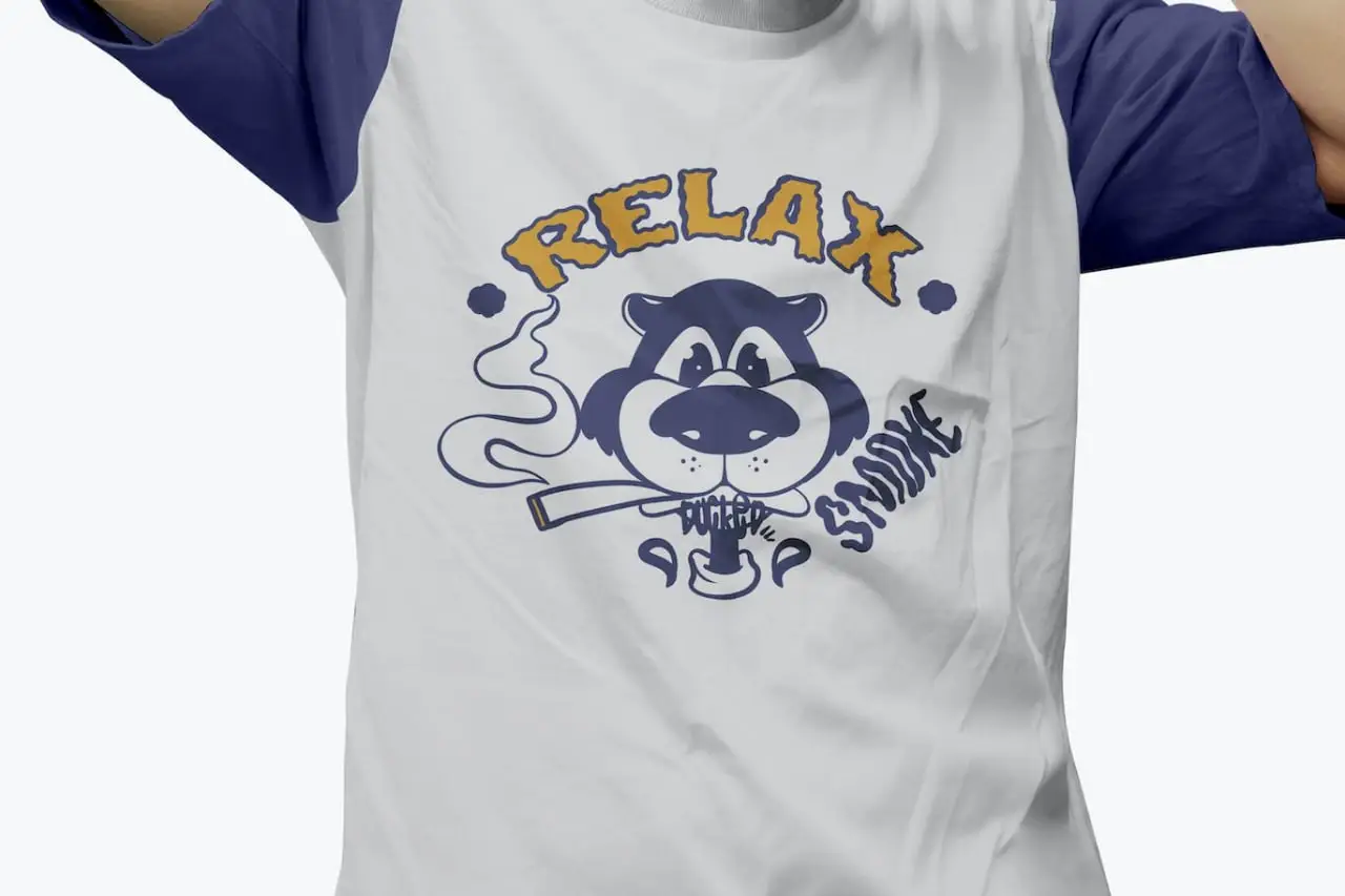 Front View Men'S T-Shirt Mockup