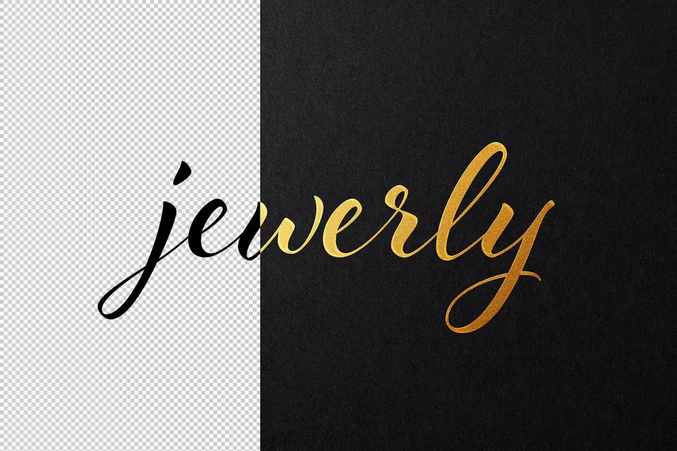 Gold Foil Logo Mockup for Photoshop