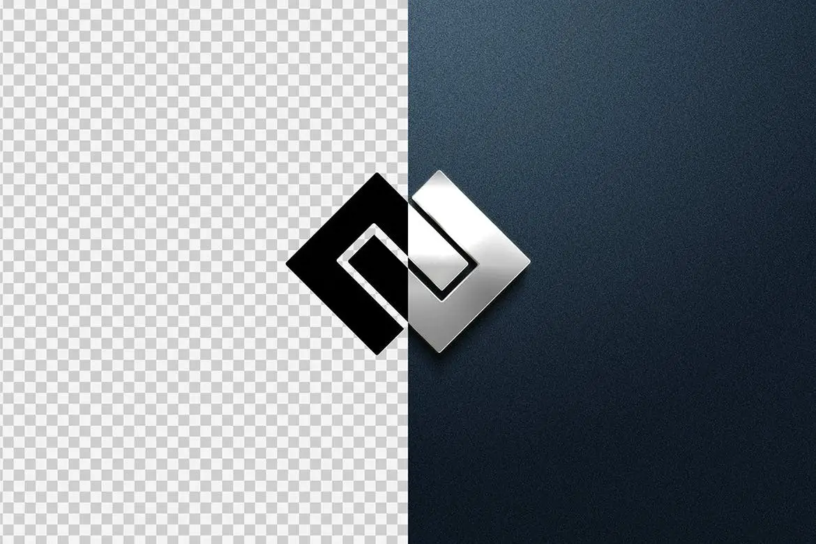 Gold & Silver Logo Mockup for Branding
