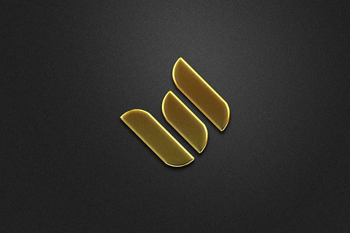 Gold & Silver Logo Mockup for Branding