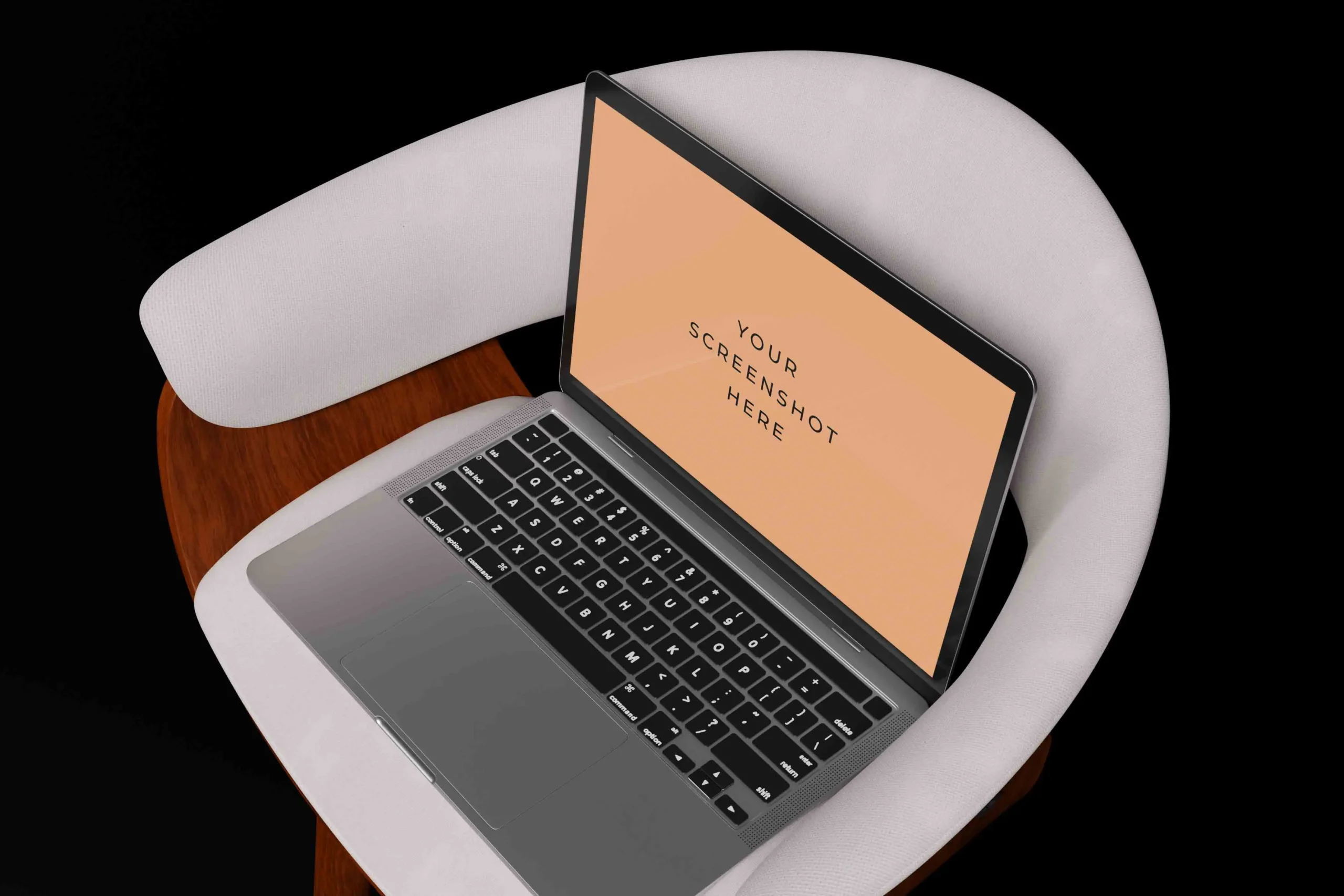 Macbook Pro Stool Mockup - Showcase Your Designs