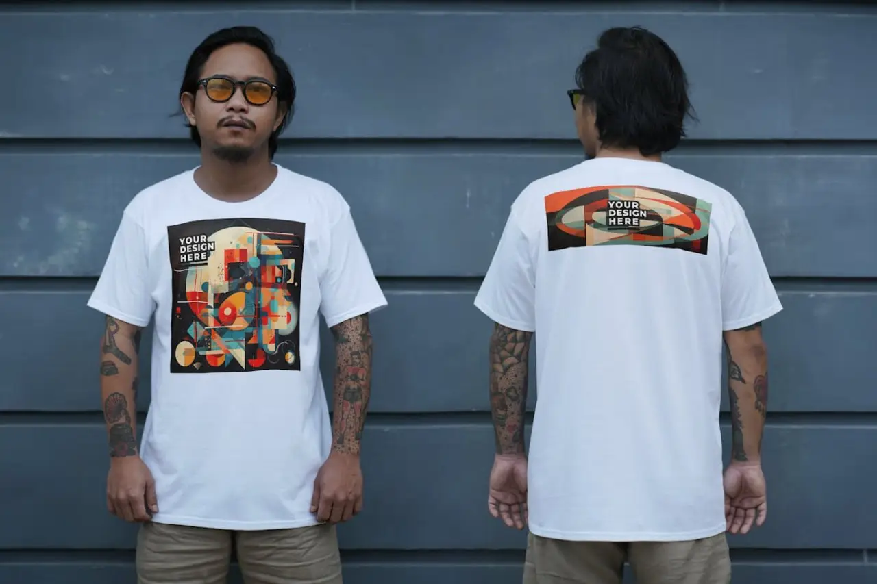 Man T-Shirt Mockup for Designers