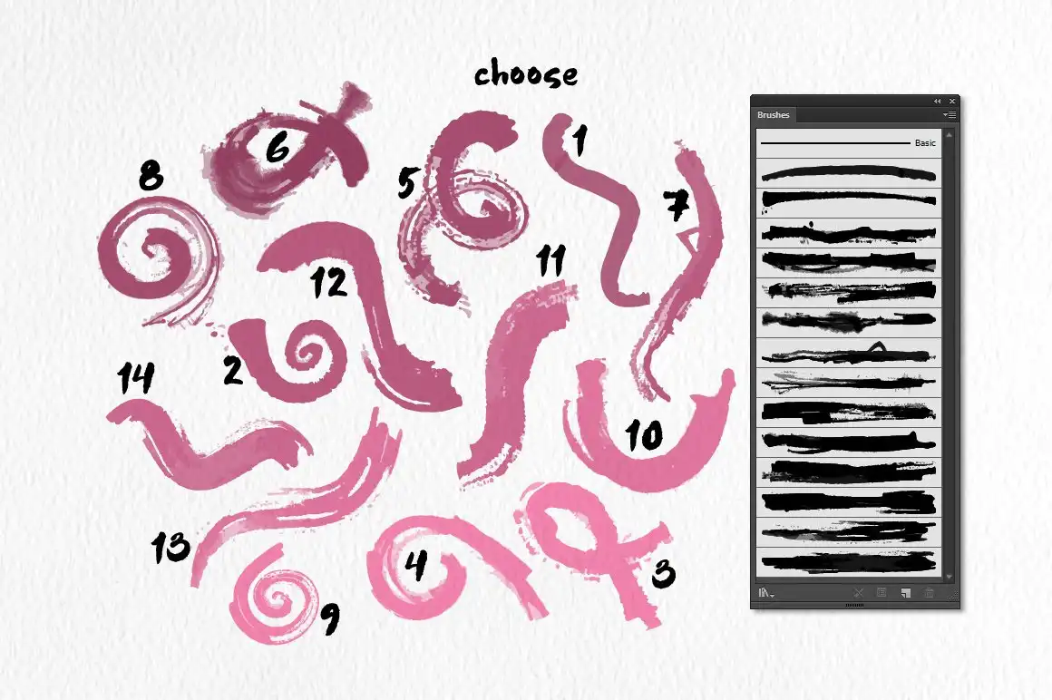 Strike Brushes For Illustrator