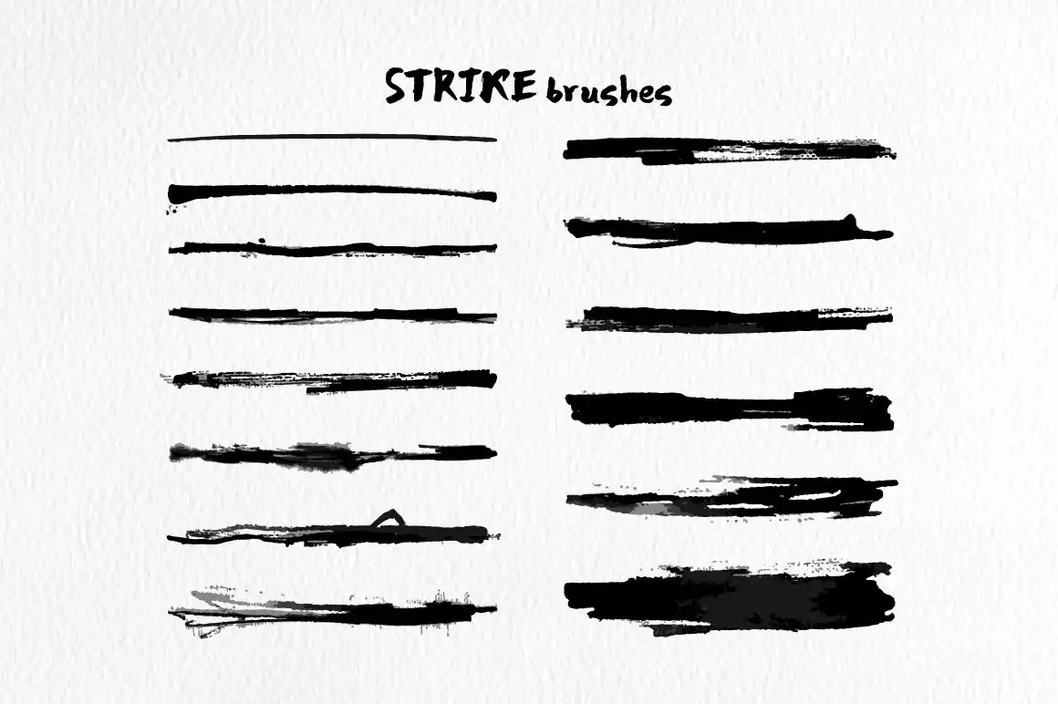 Strike Brushes For Illustrator