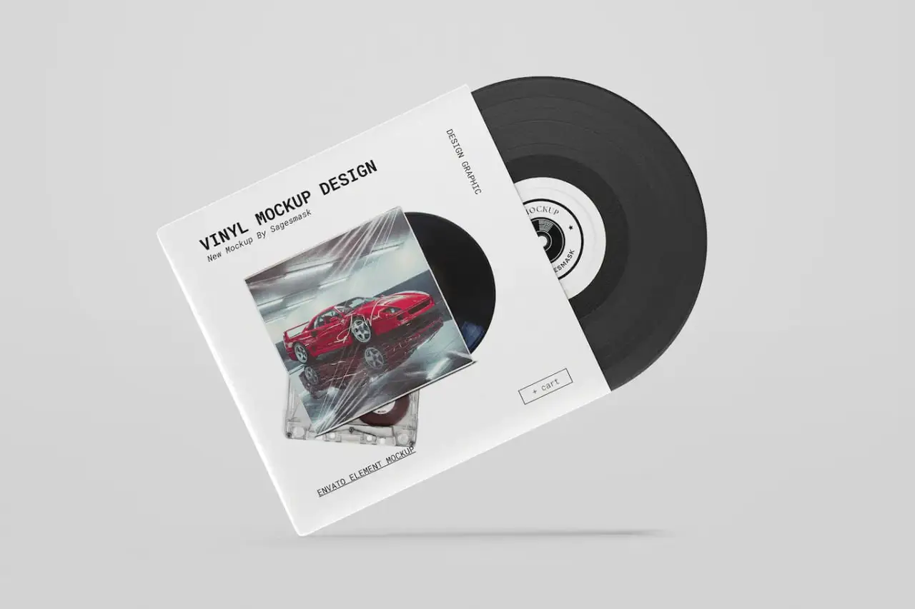 Vinyl Mockup for Photoshop