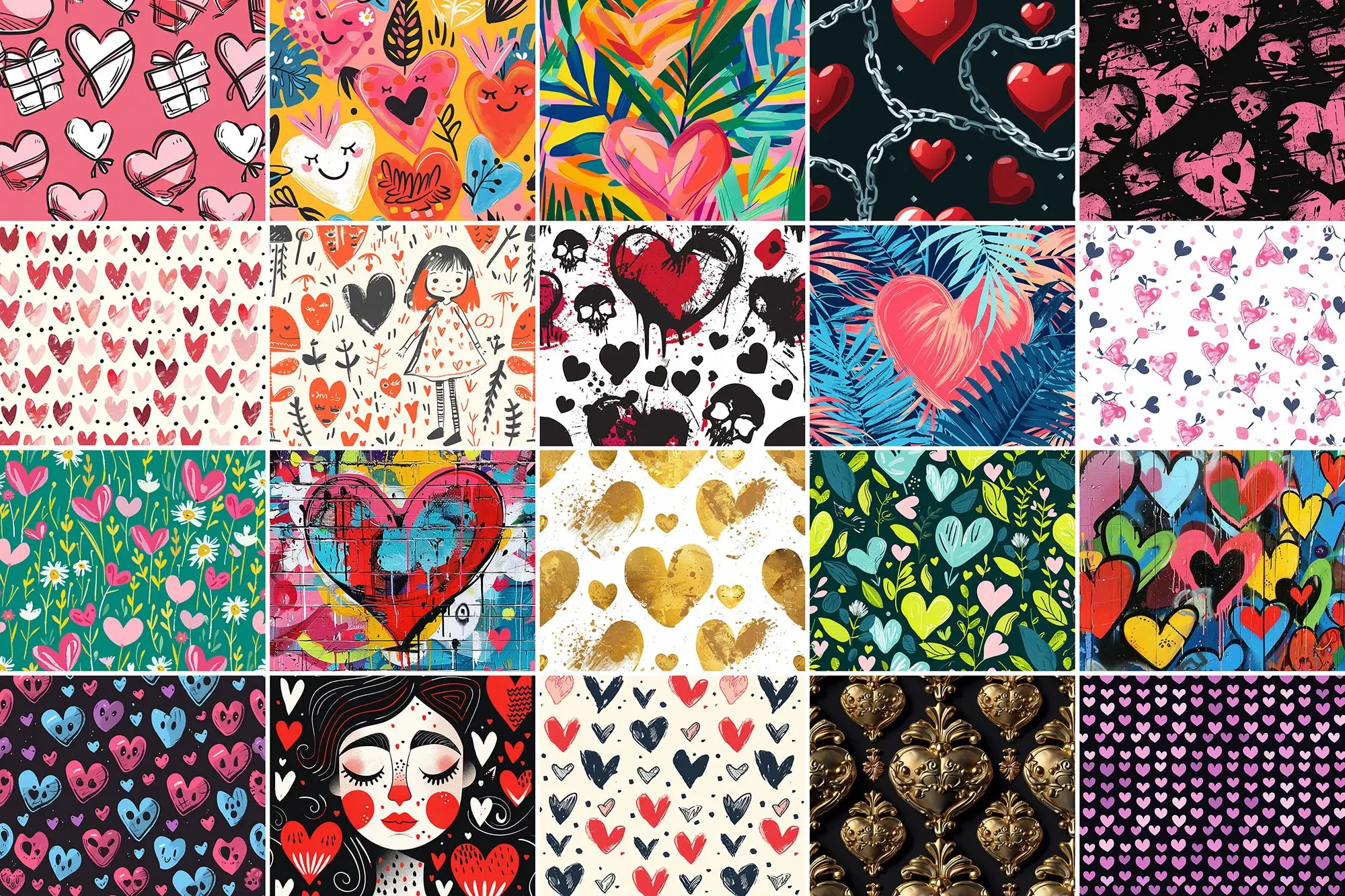 1000+ Heart Patterns for Creative Designs