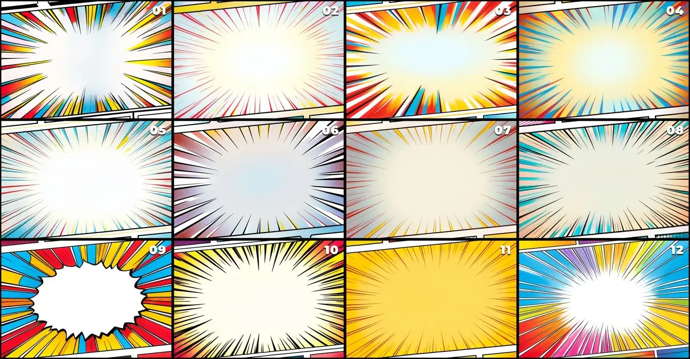 12 Unique Comic Book Backgrounds for Your Projects