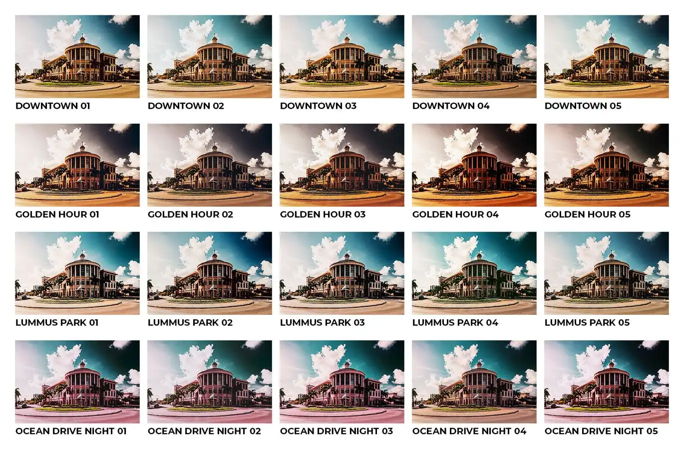 20 Miami Lightroom Presets and LUTs