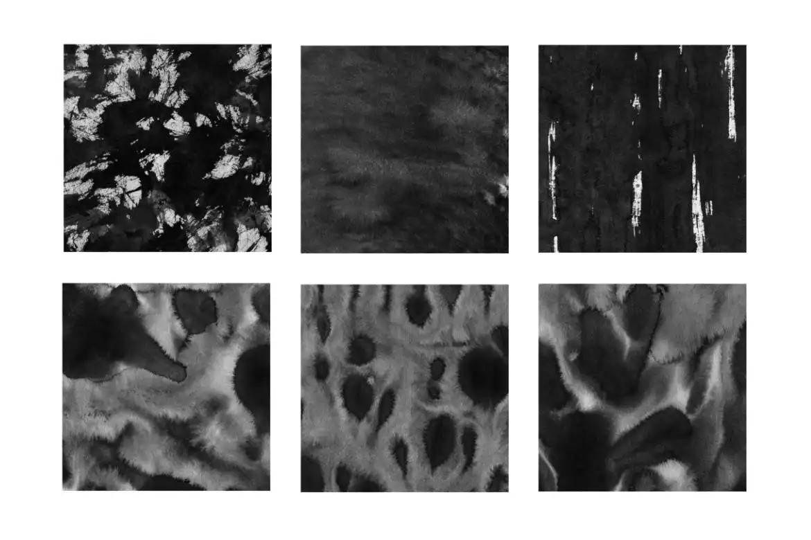 30 Ink Texture Photoshop Brushes Vol