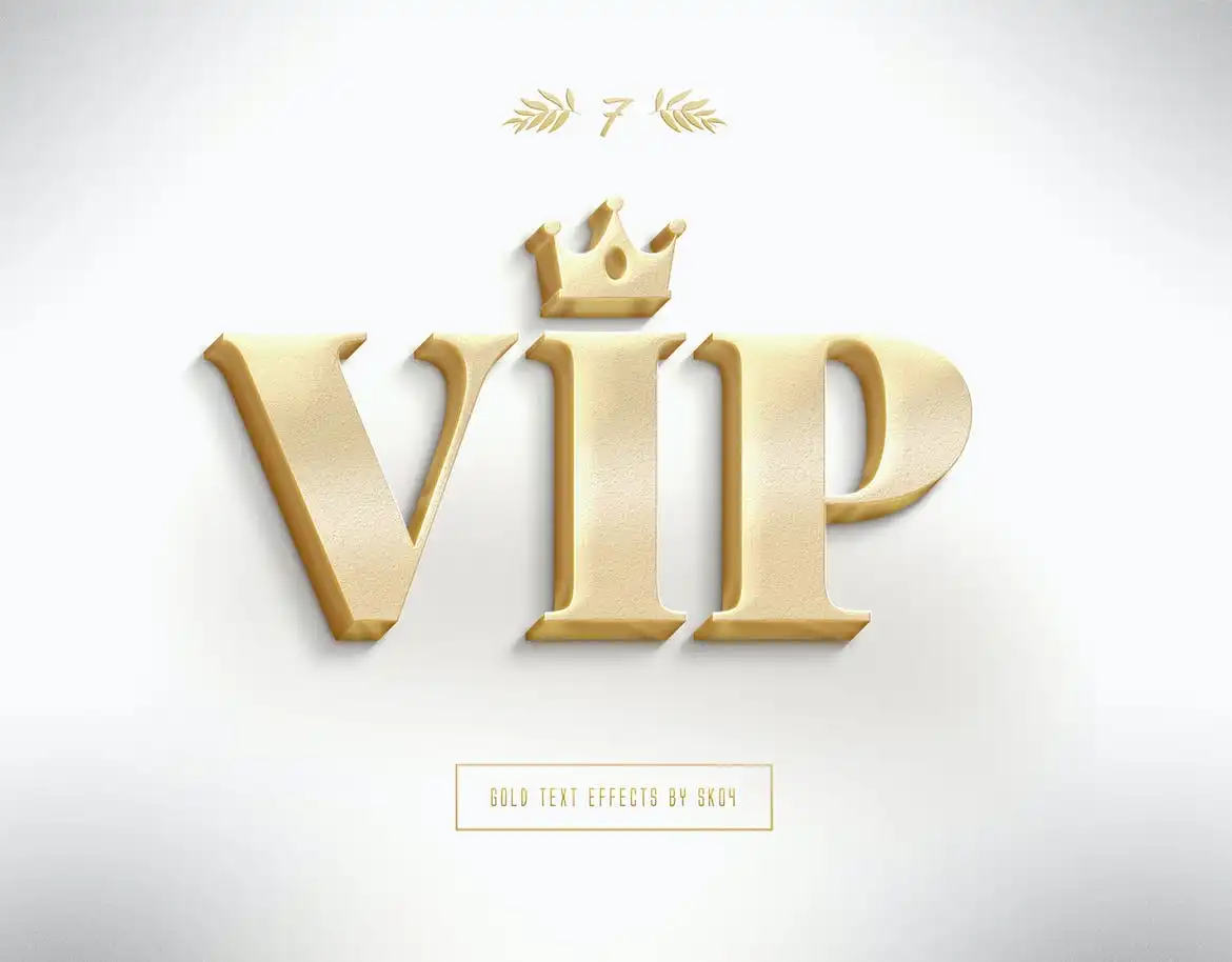 3D Gold Text Effects - 10 PSD Files