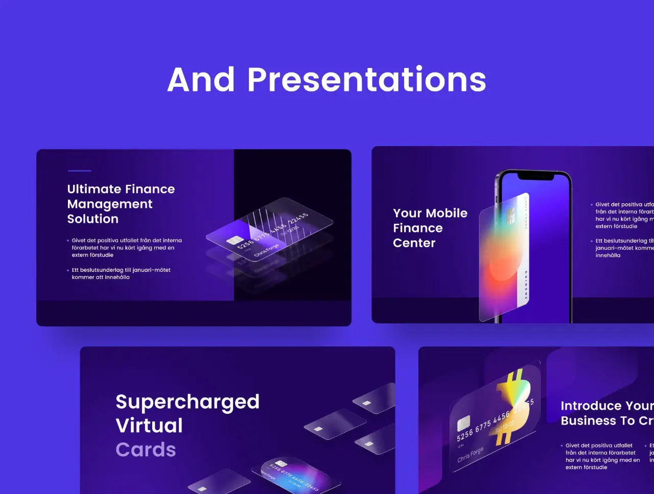 3D Translucent Credit Cards Mockups for Figma