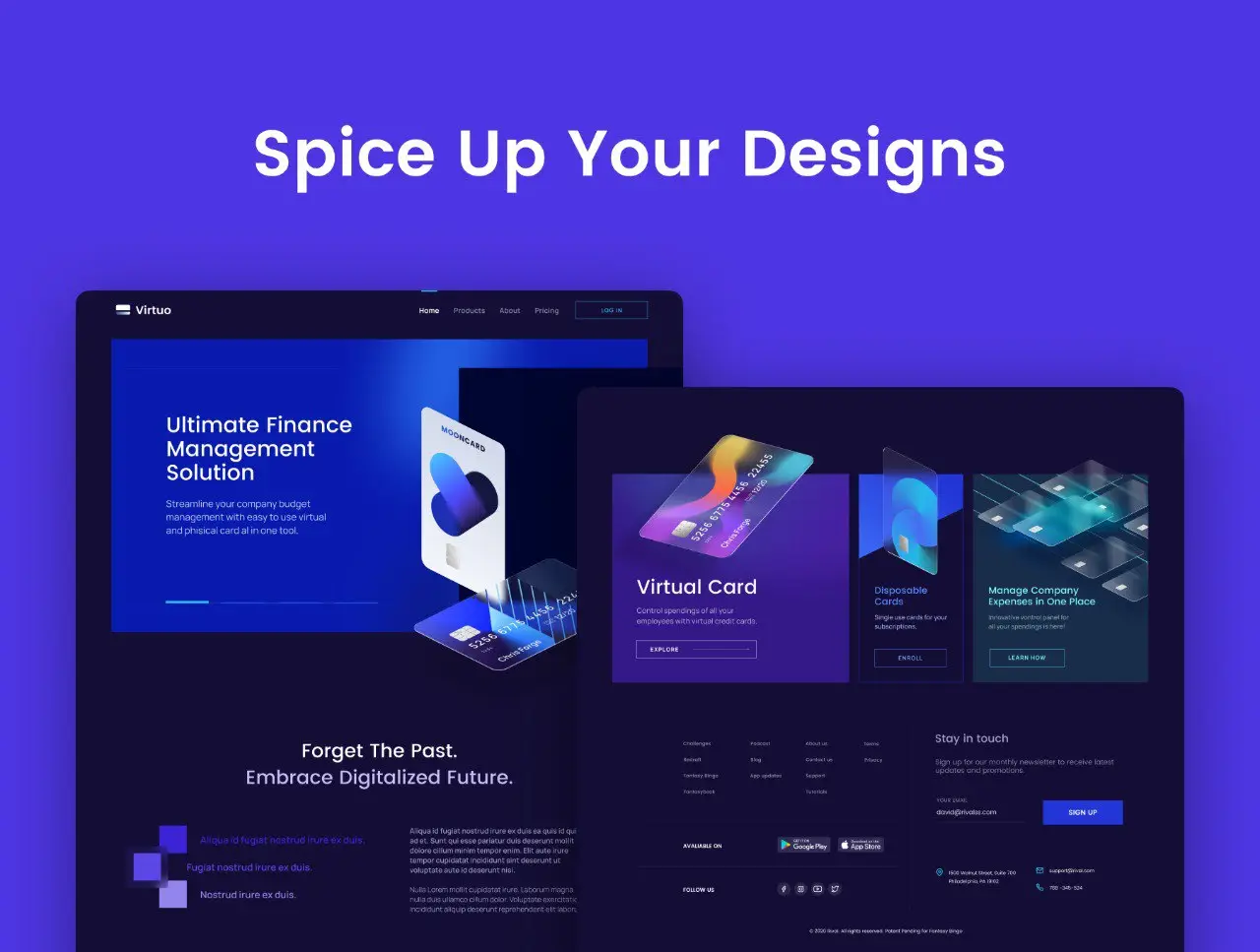 3D Translucent Credit Cards Mockups for Figma
