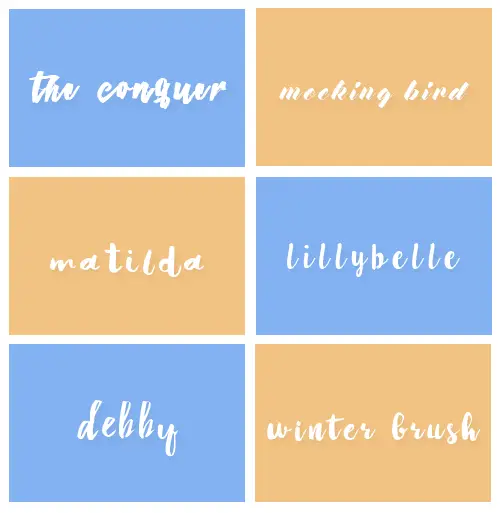 40+ Handwritten Script Fonts Collection Vol