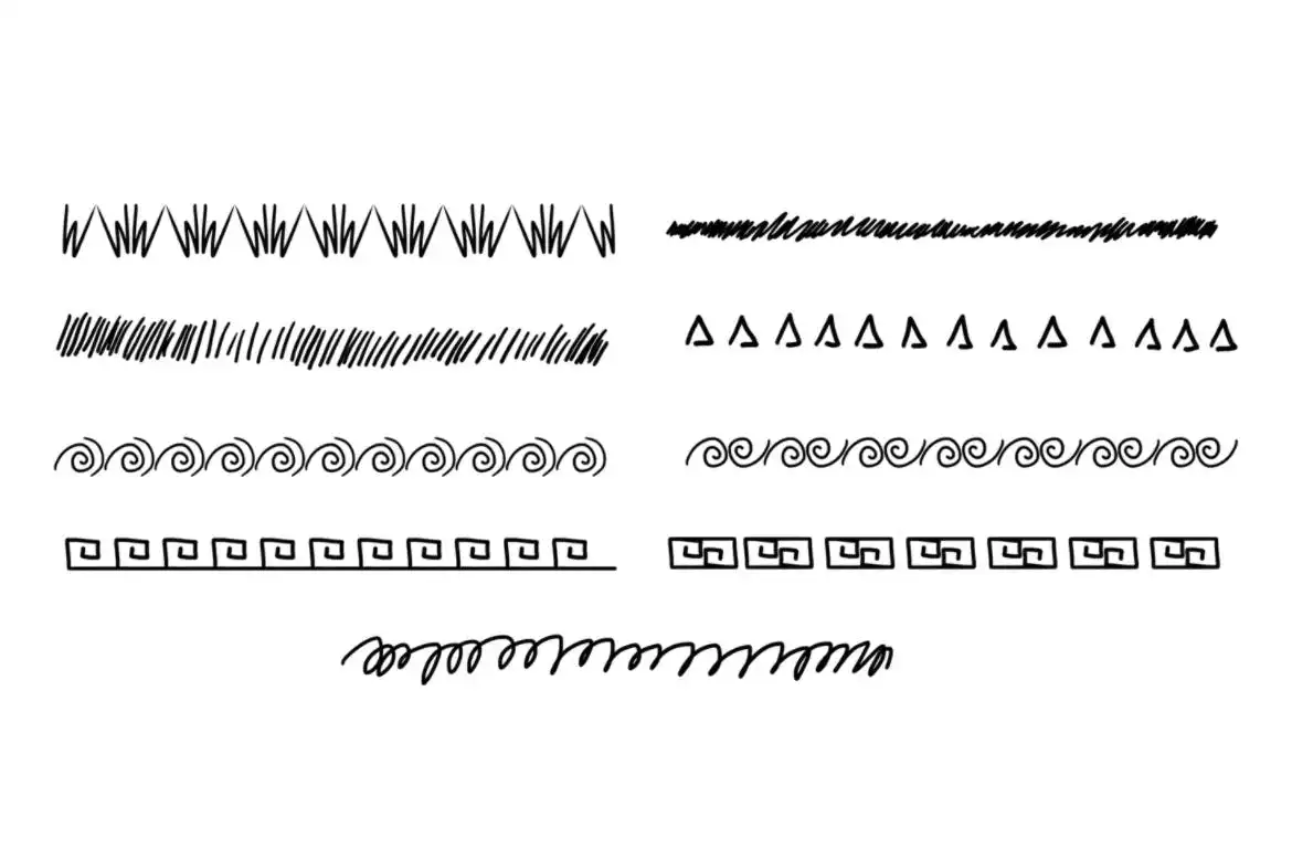 45 Dividers Photoshop Stamp Brushes Vol