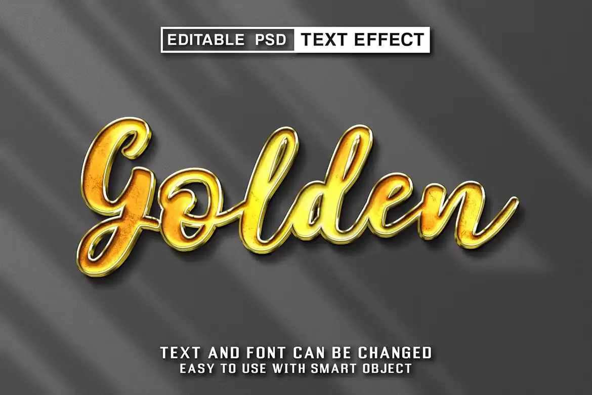 9 Styles of Editable PSD Text Effect