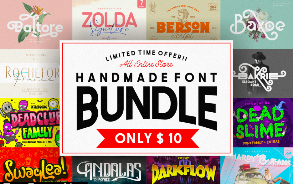 All Store Handmade Fonts Bundle